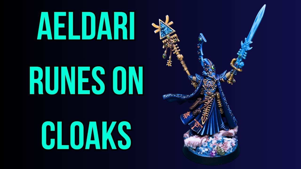 How to Paint AELDARI RUNES on CLOAKS - YouTube