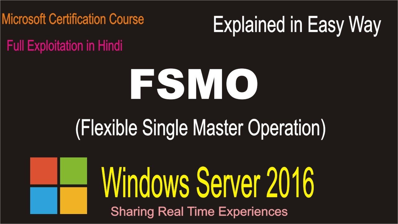 What is FSMO In Server | What is FSMO in Server 2016 | Explain FSMO ...