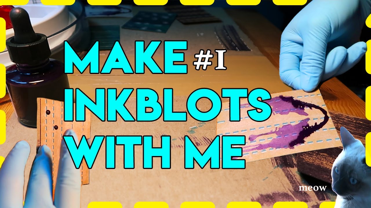 Making inkblots for my readers 💜 #inkblot #art #writerslife - YouTube