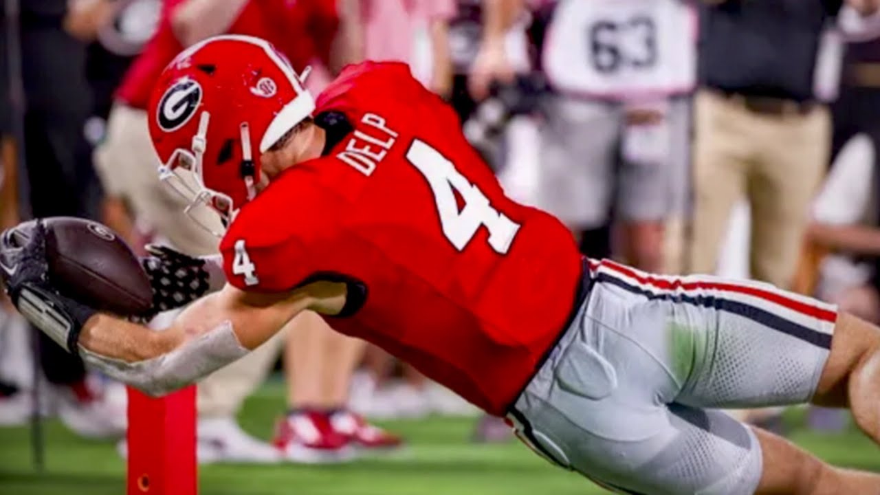Oscar Delp 2023 Season Highlights | Georgia Tight End - YouTube