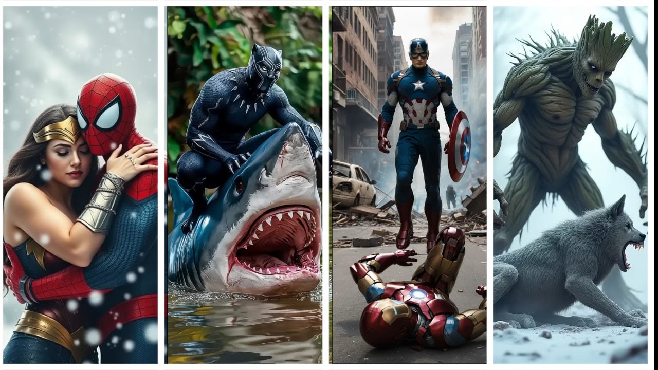 SUPERHERO MEGA BATTLE BY AI #139 SUPERHERO BATTLE SPIDERMAN VS ...