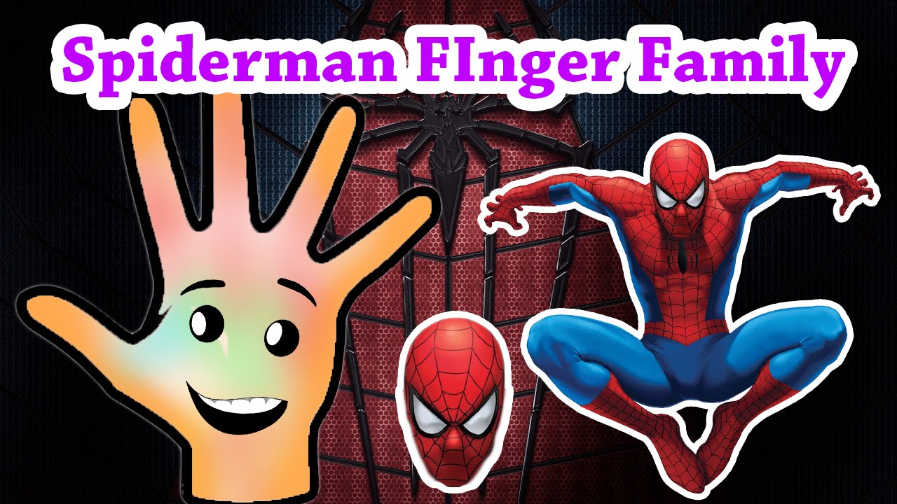 Finger Family Rhymes | Spiderman Finger Family Nursery Finger Family ...