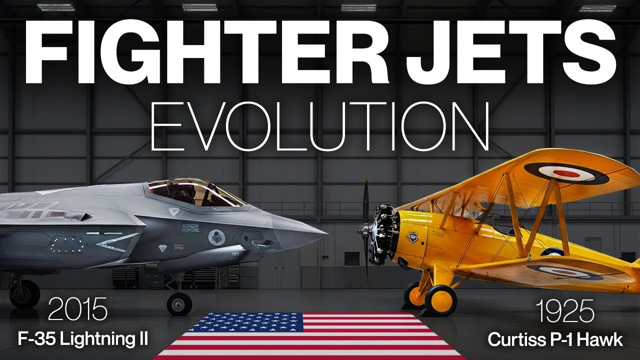 US Fighter Jets Evolution 1925-2025 | US Air Force | Attack Aircraft ...