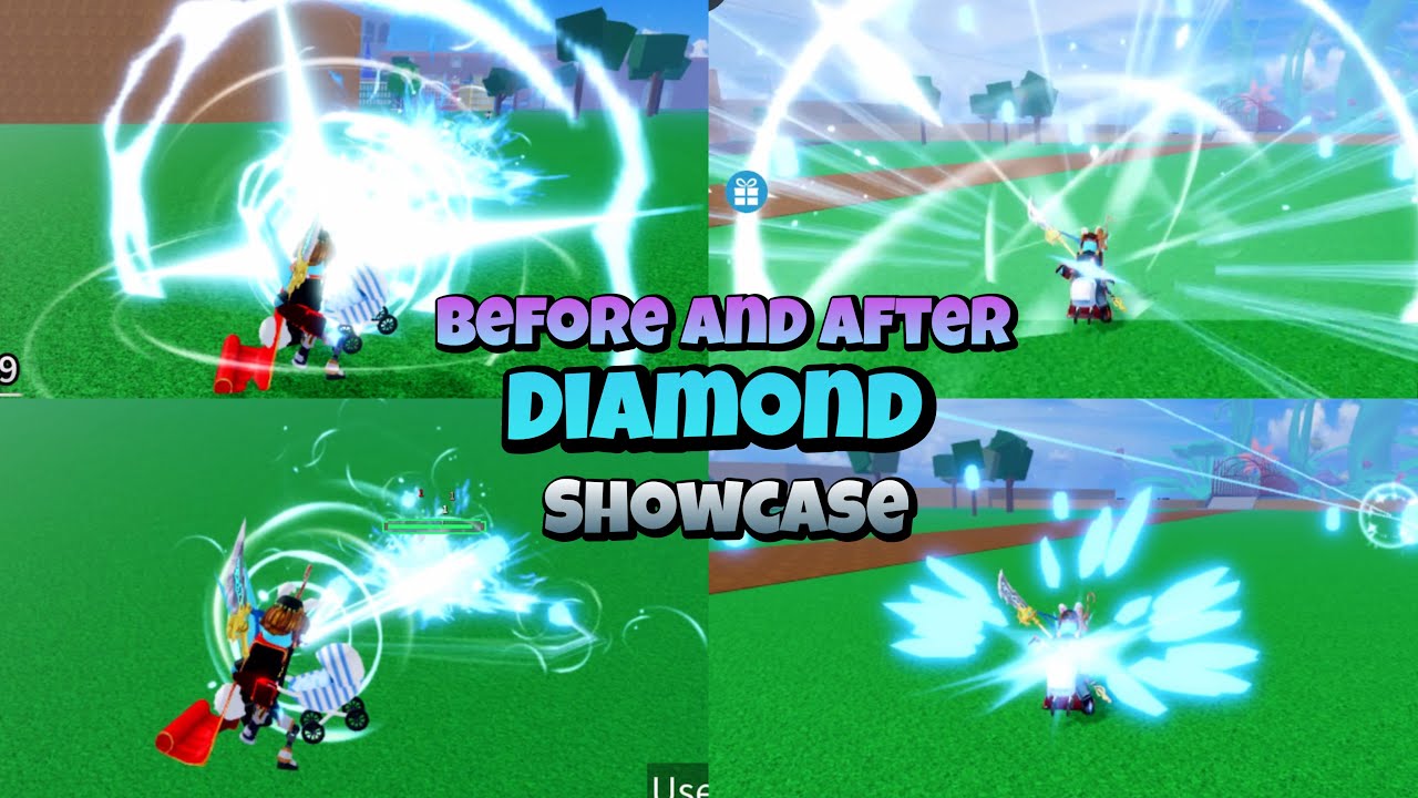 Rework Diamond Fruit Showcase Before and After in Blox Fruits Dragon ...