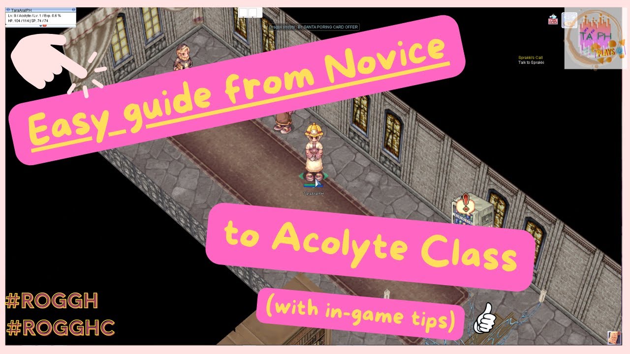 How to play Ragnarok Online GGH from Novice to Acolyte - YouTube