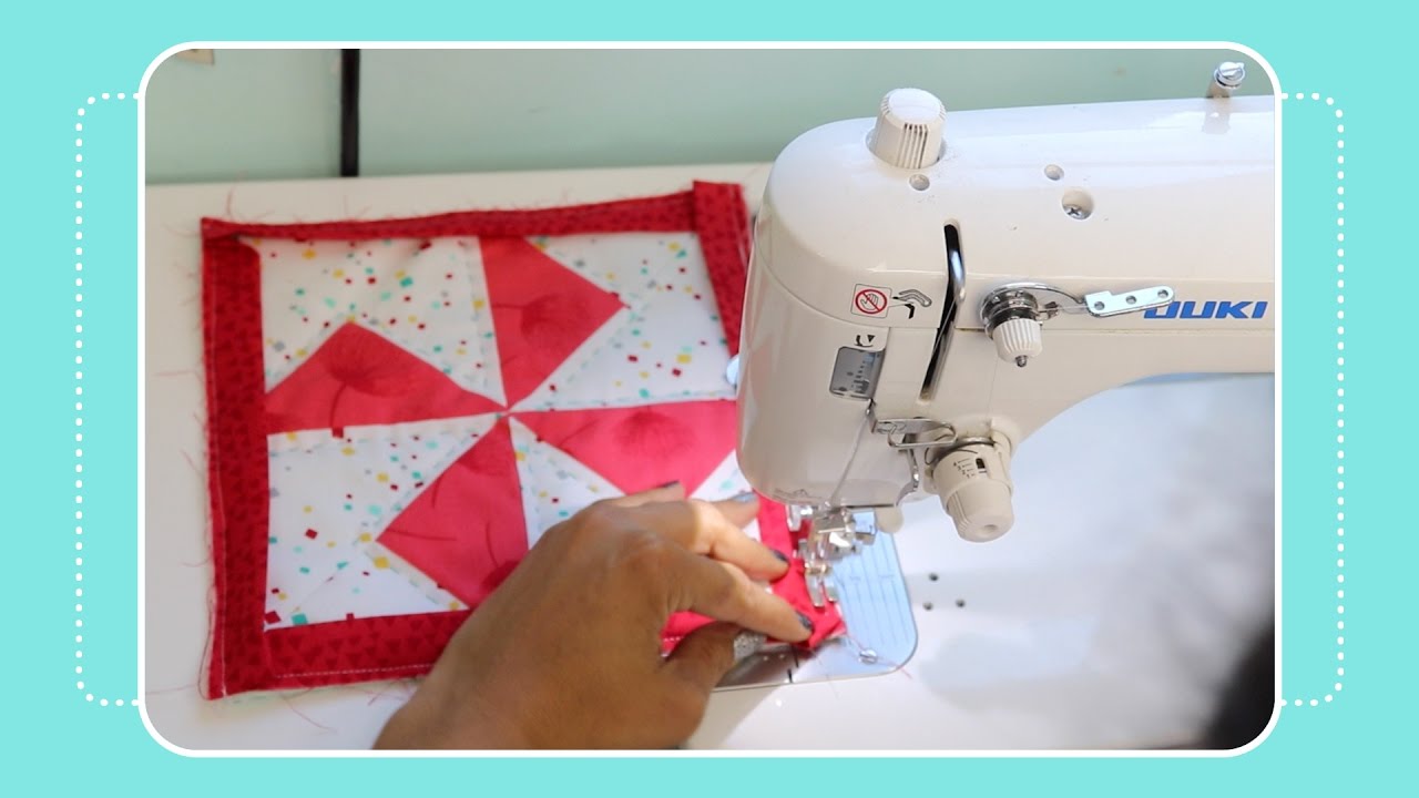 How to bind & hang a mini quilt tutorial by Crafty Gemini - YouTube