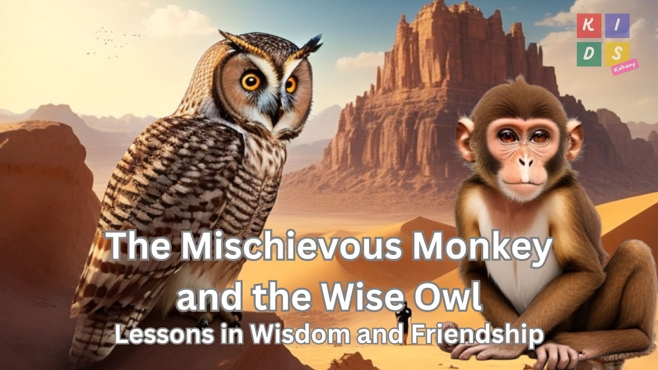 The Mischievous Monkey and the Wise Owl, Lessons in Wisdom and Friendship🌟Kids Stories 🕌 ...