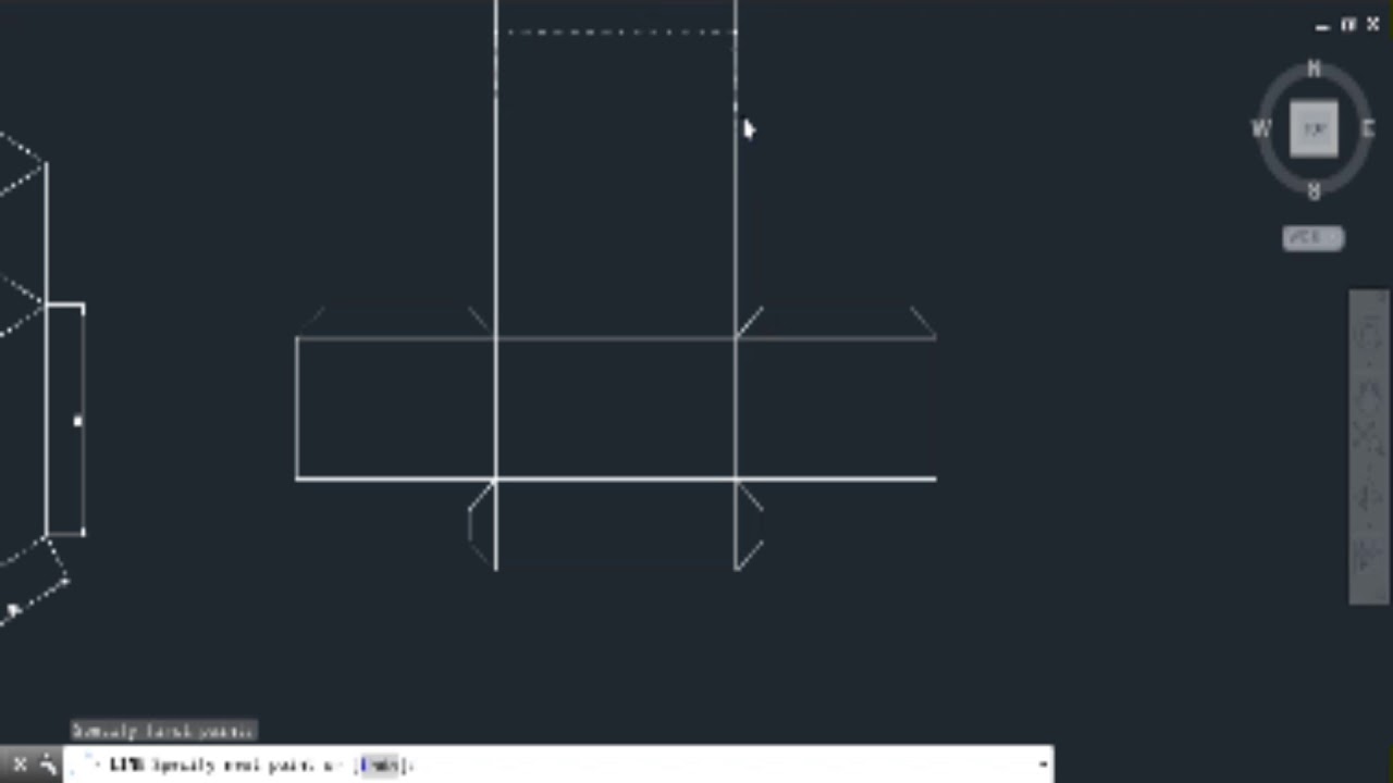 How to make a gift box using AutoCAD - YouTube