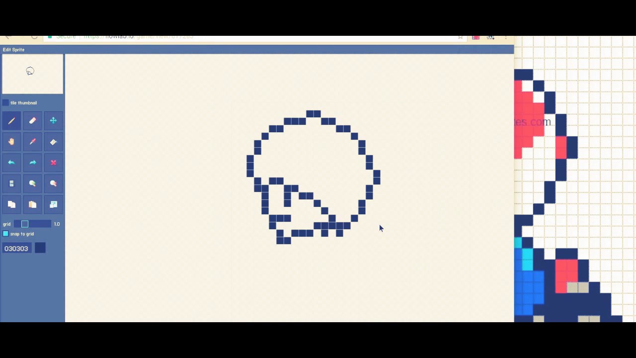 Pixel Grid Speed Art: Toad - YouTube