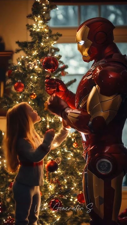 Superheroes Celebrate Christmas with Child - YouTube