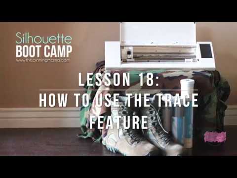 Silhouette Trace Feature: How to use it - YouTube