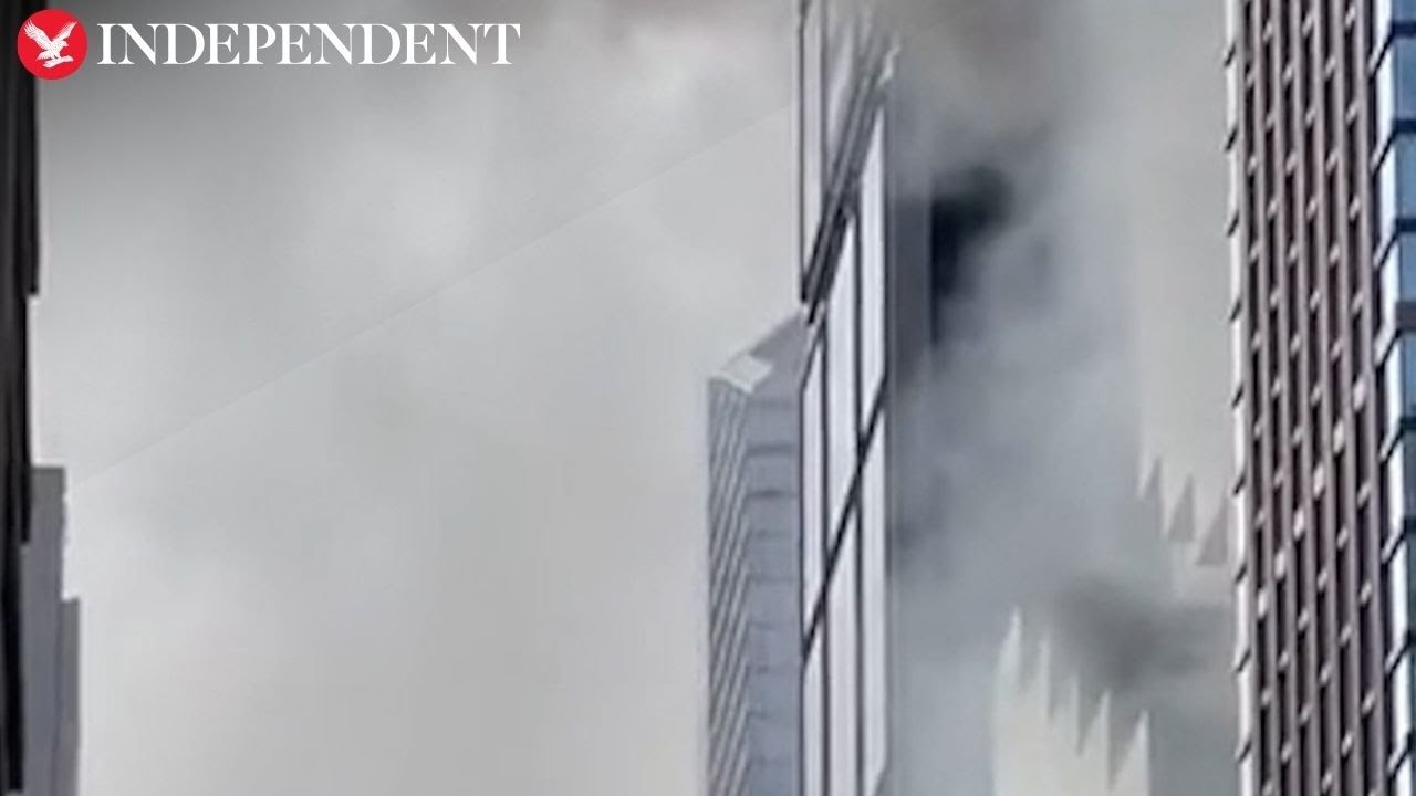 Smoke pours from 44-story New York City skyscraper after reported fire ...