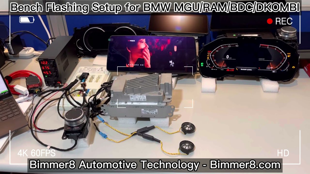 Bench Flashing Setup for BMW MGU/RAM/BDC/DKOMBI - YouTube