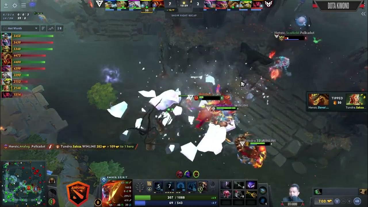7.36D - Midone Ember Spirit Midlane : Tundra Esports VS Heroic Dota 2 Pro Gameplay #emberspirit ...