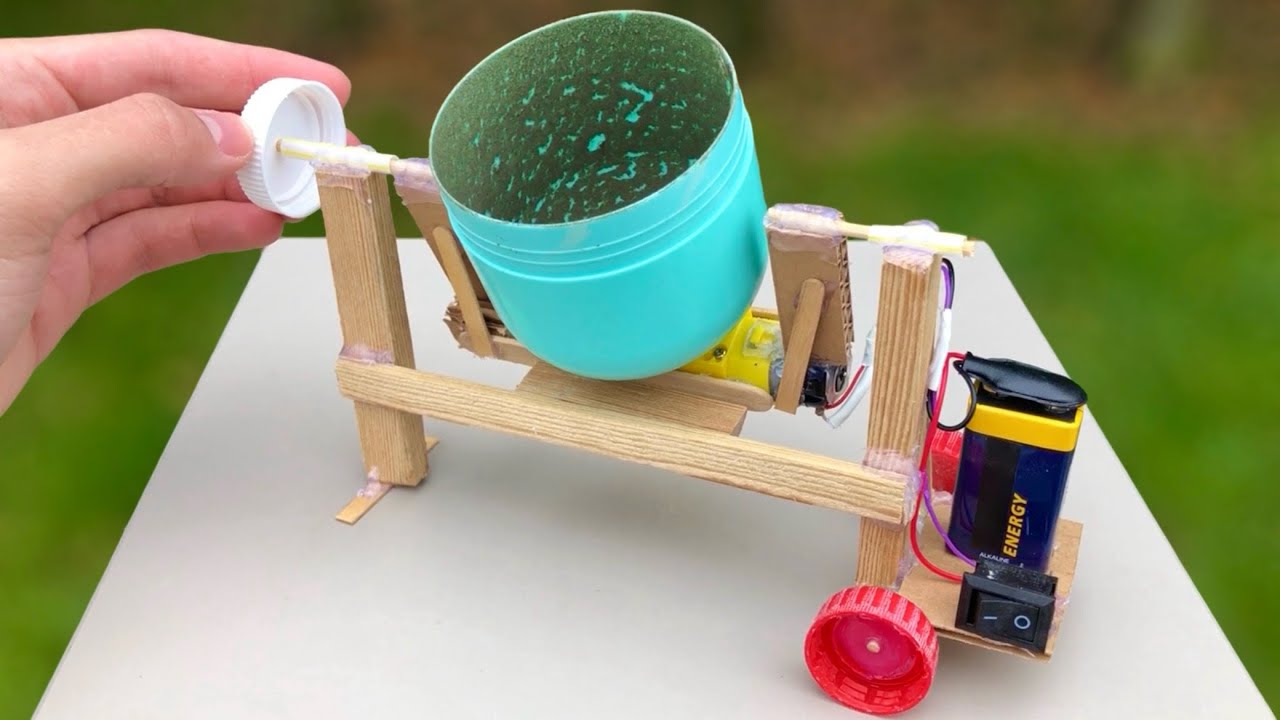 DIY Cement Mixer Machine: Easy & Amazing Invention You Can Build at ...