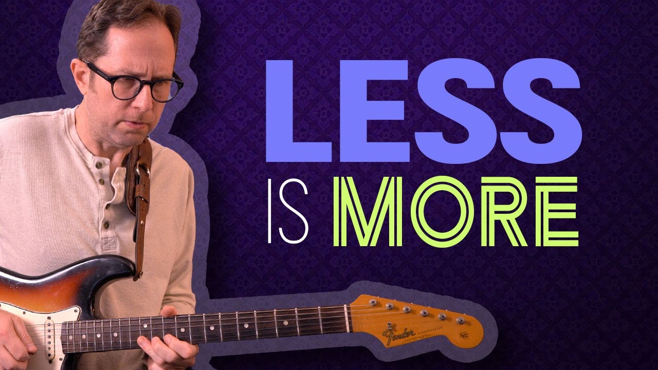 Less is more! It's ok to keep your guitar solos simple. Guitar Lesson ...