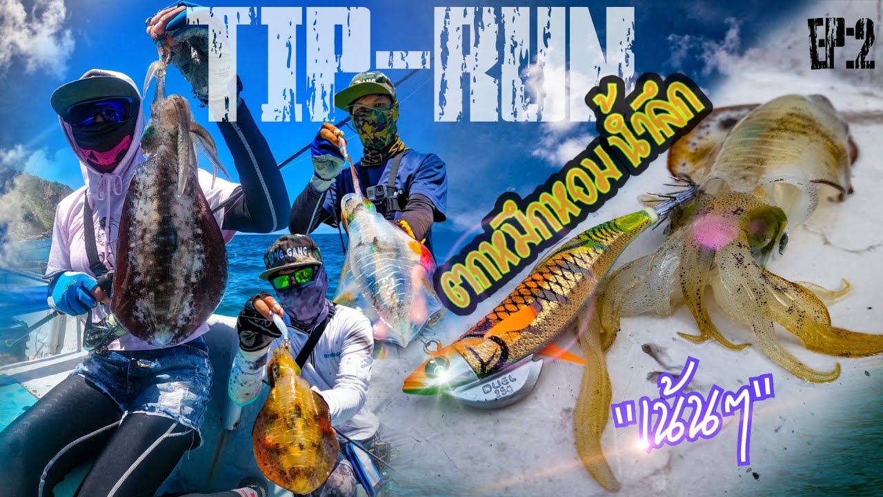 ทิปรัน [TIP-RUN] ตกหมึกน้ำลึก เรือไต๋เป้แสมสาร EP:2 - YouTube