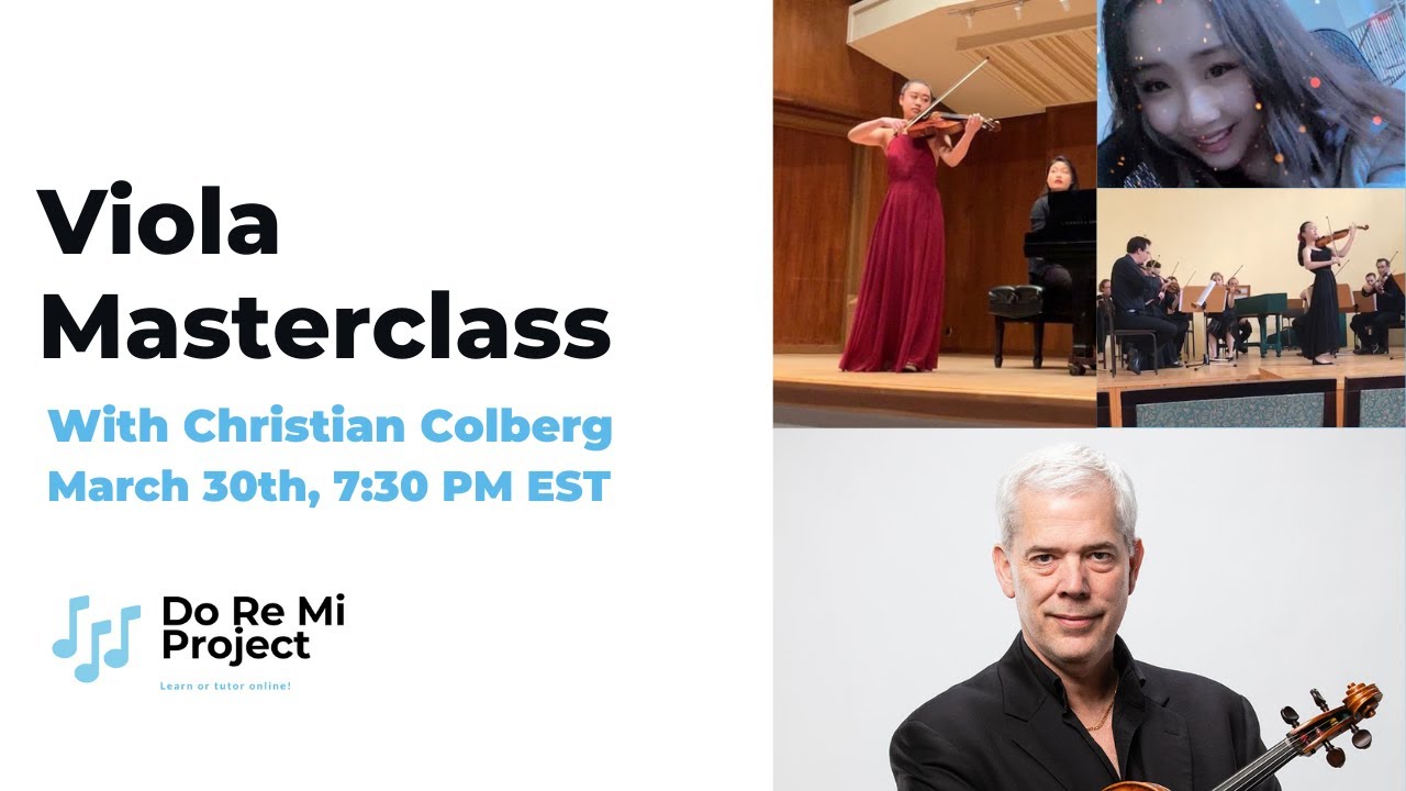 Viola Masterclass and Q&A with Christian Colberg - YouTube