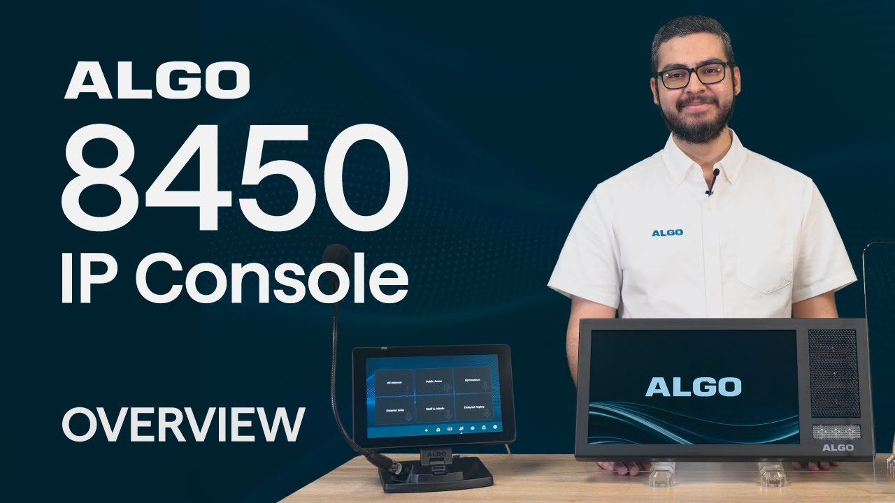 Algo 8450 IP Console - YouTube