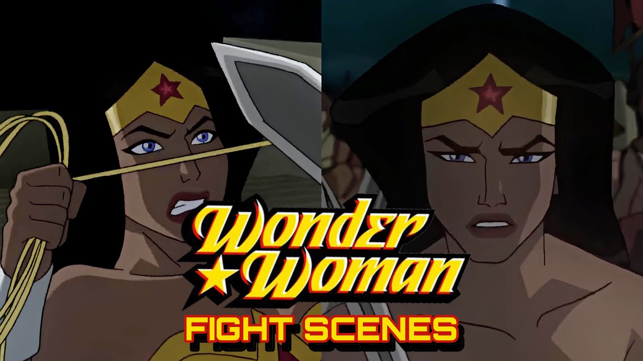 Wonder Woman fight scenes pt 1 (Wonder Woman 2009) 1080p - YouTube