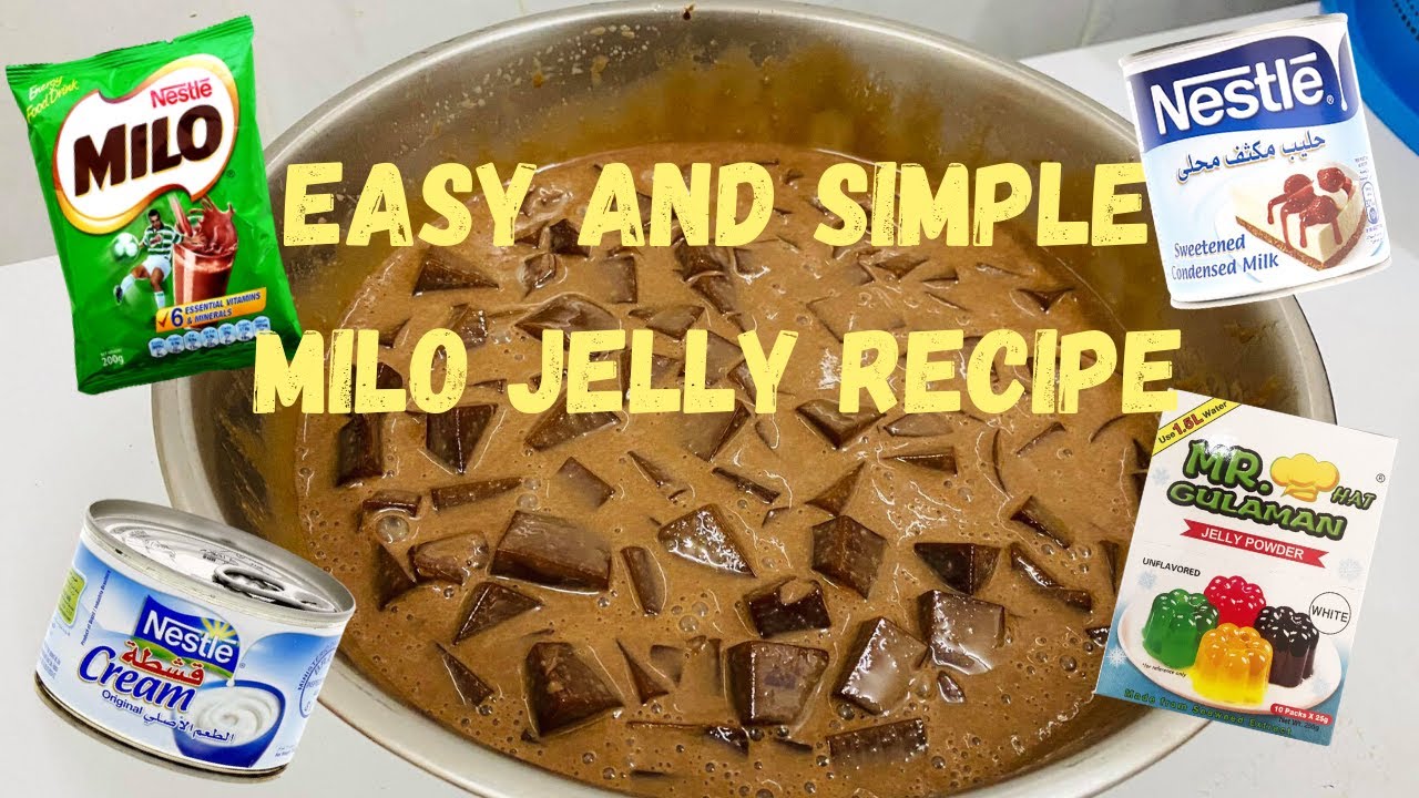 Super Easy and Simple Milo Jelly Recipe!! - YouTube