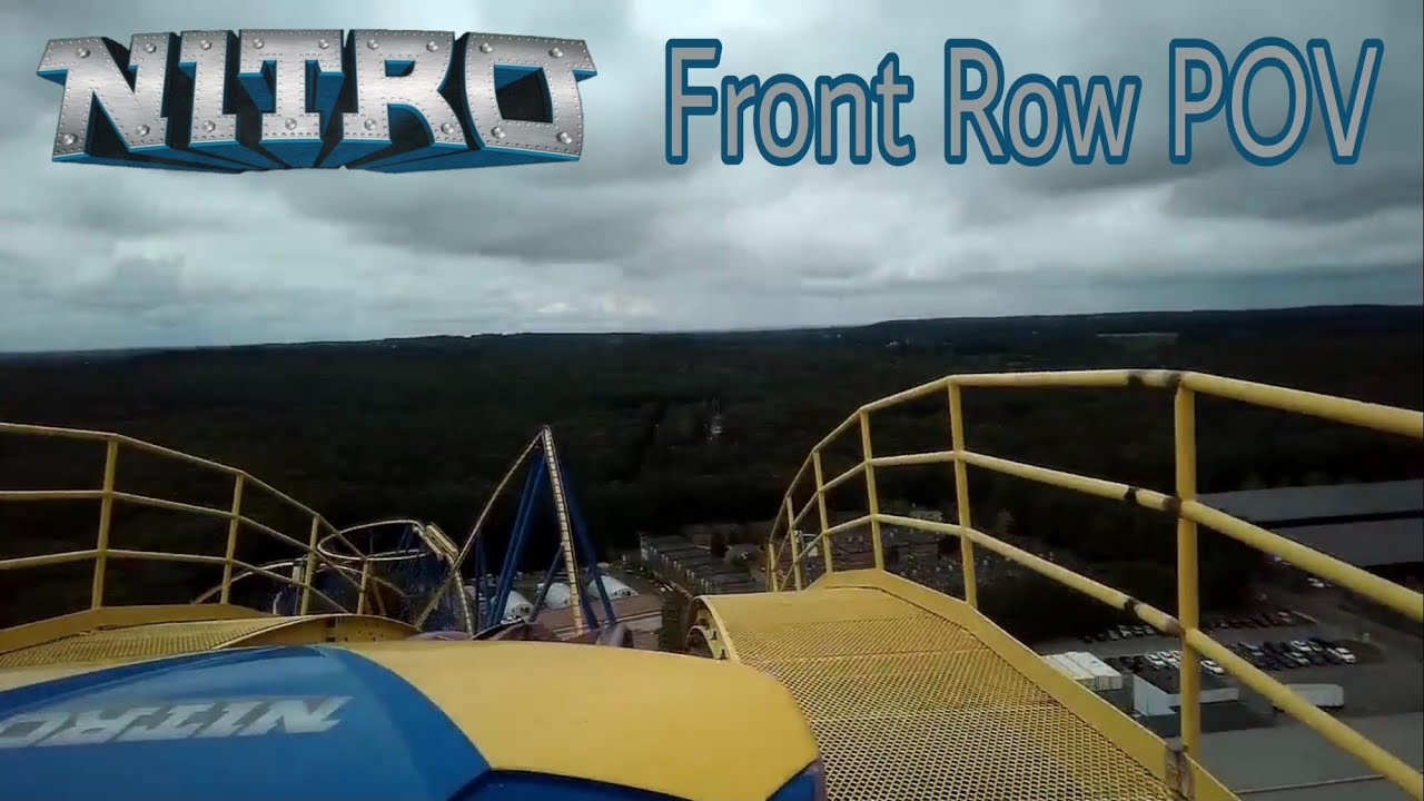 Nitro Good Hyper Coaster Front Row POV July 2021 - Six Flags Great ...