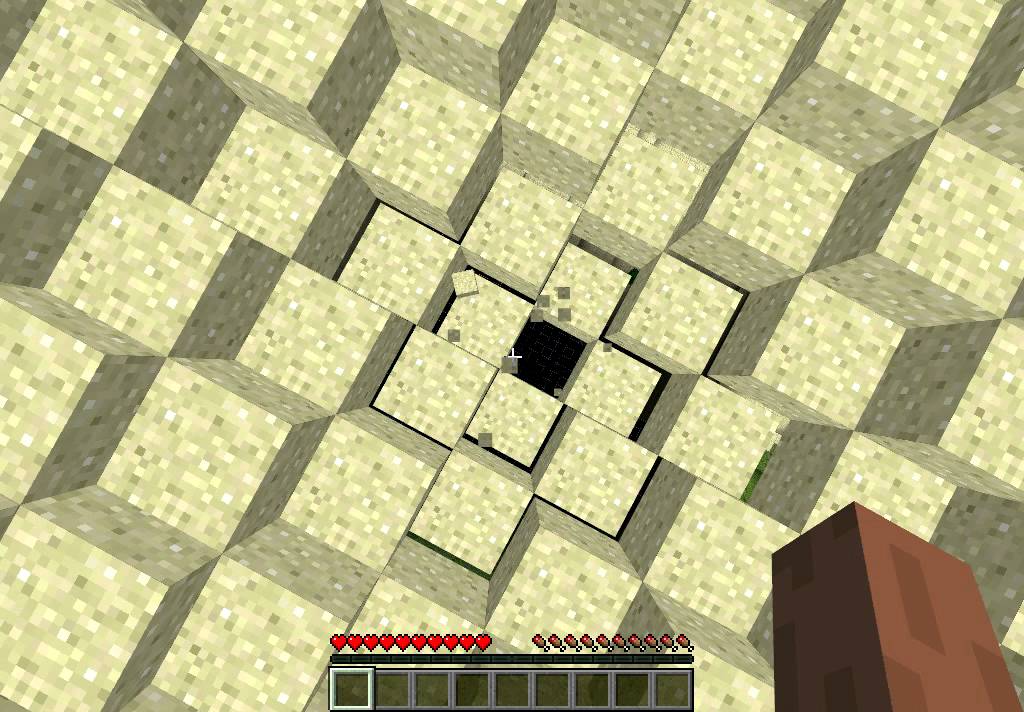 Epic sand fall minecraft - YouTube