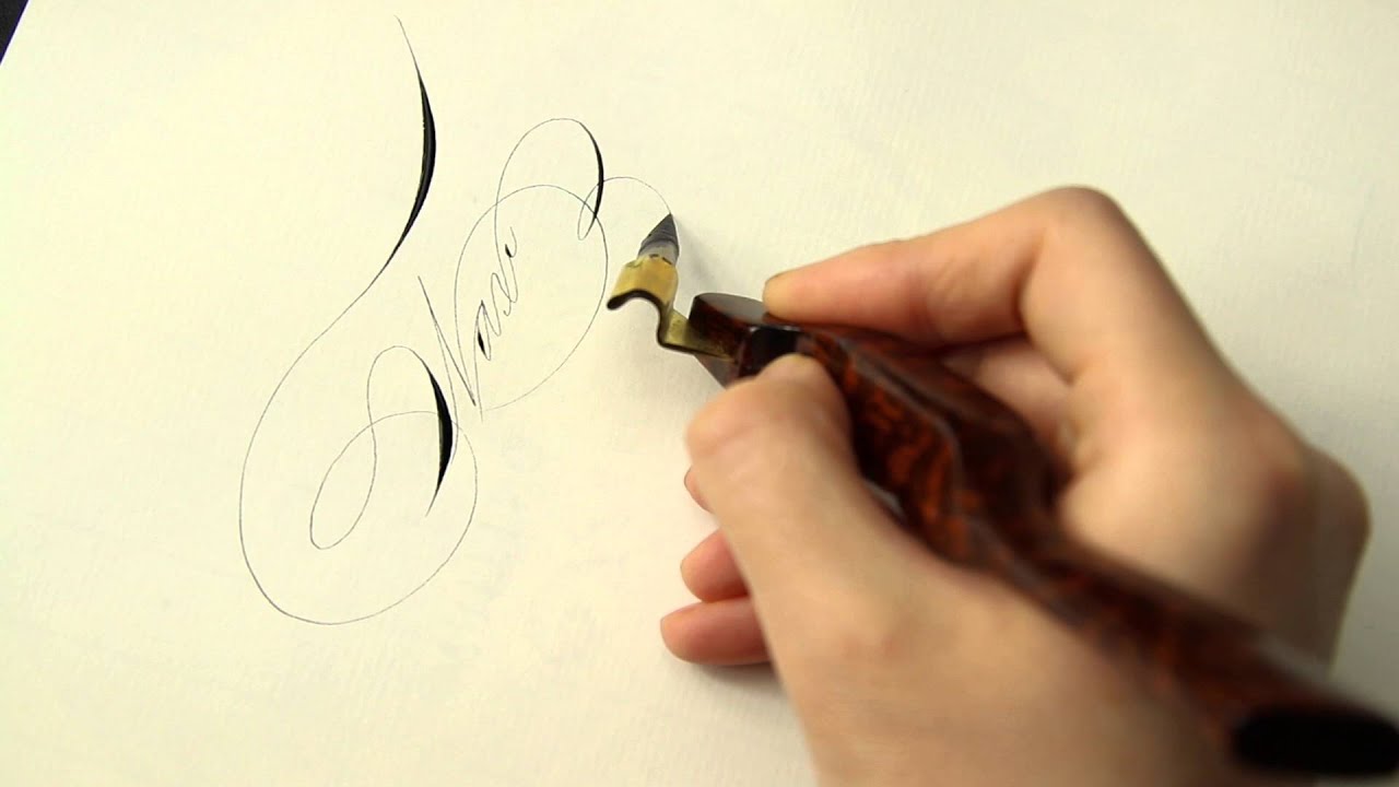 Writing "Wax" in Ornamental Penmanship Calligraphy by Master Penman ...