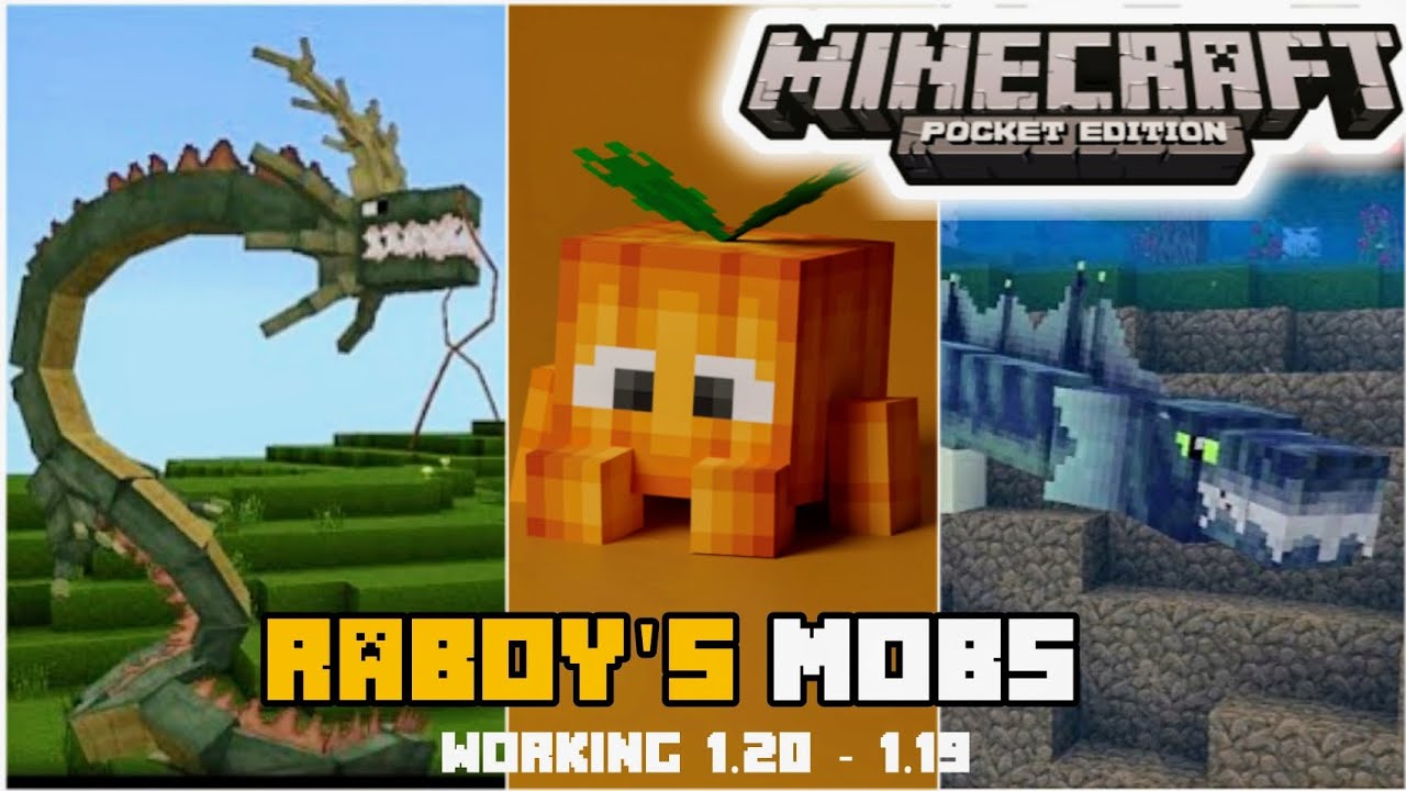 👉🏼BEST MOBS ADDON | For minecraft PE 1.20 - 1.19 #addons - YouTube