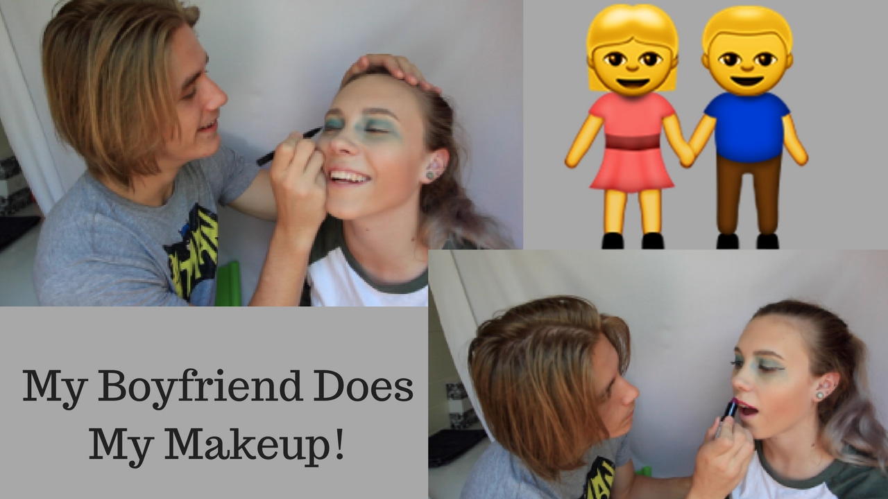 Boyfriend Does My Makeup Challenge! || Taylor Randell - YouTube