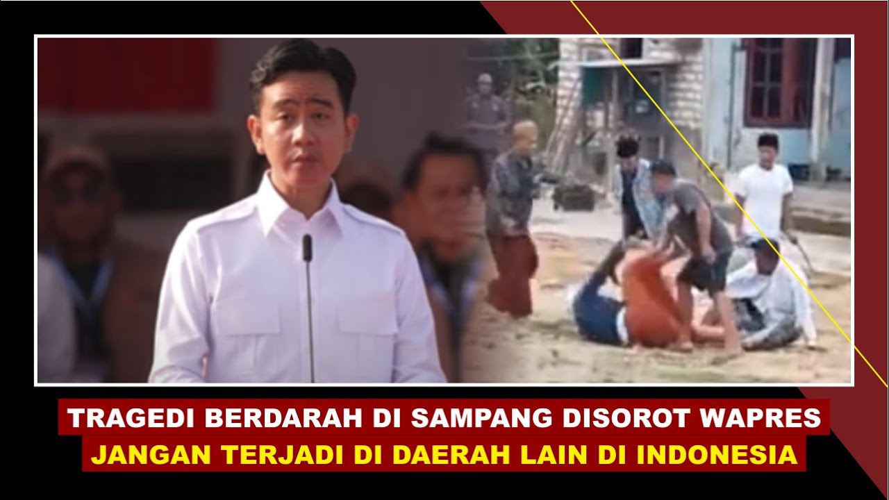 Tragedi Sampang Jadi Atensi Mas Wapres Gibran | Kita Tidak Ingin ...