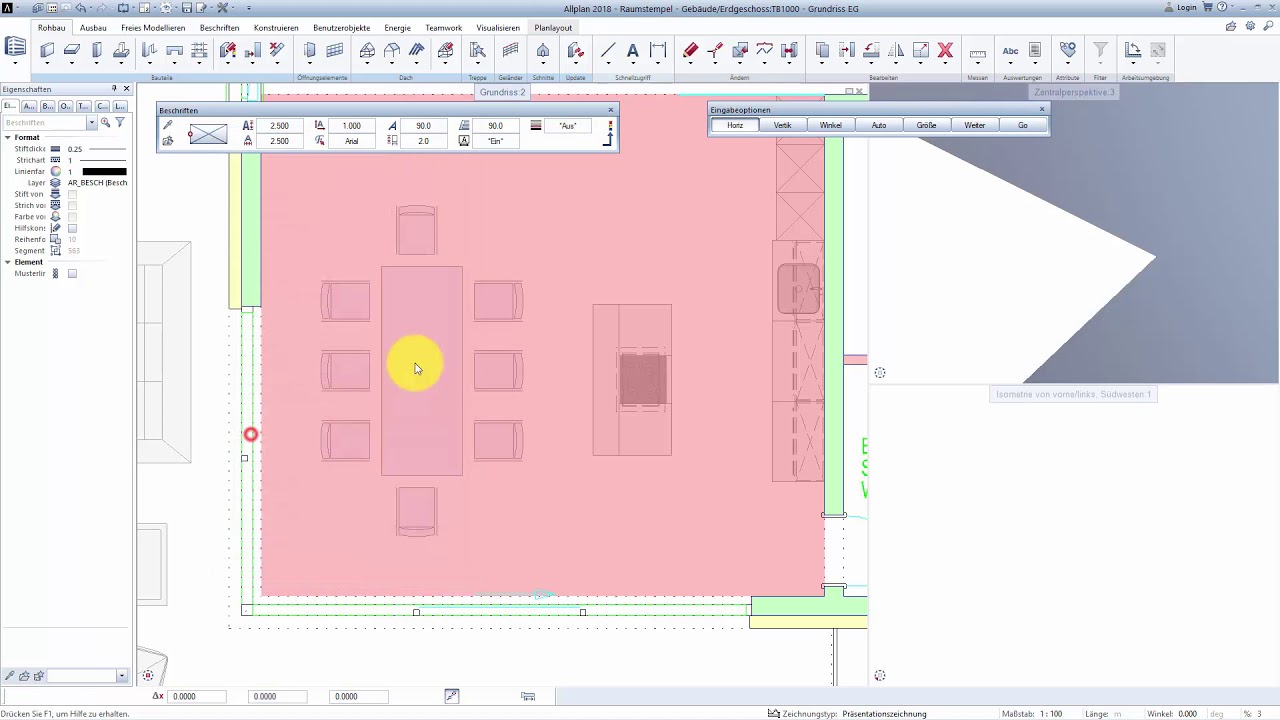Beschriften von Räumen in Allplan - YouTube