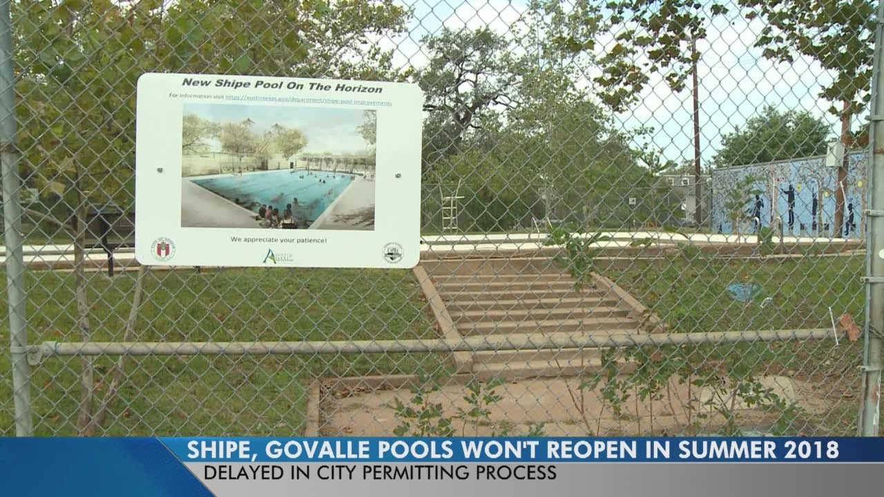 Setbacks keep Govalle, Shipe pools from reopening next summer - YouTube