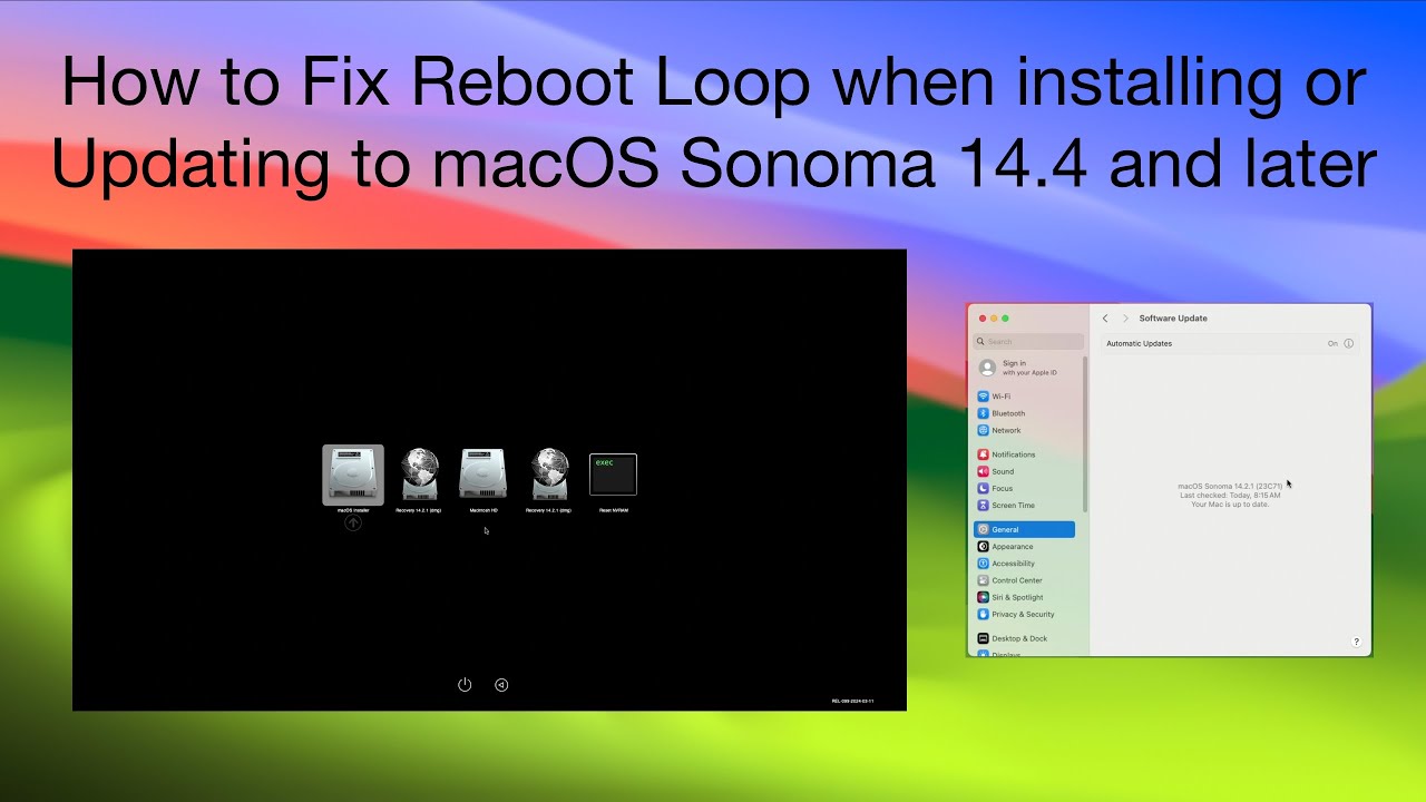 How To Fix Reboot Loop When Installing Or Updating To Macos Sonoma 14 4