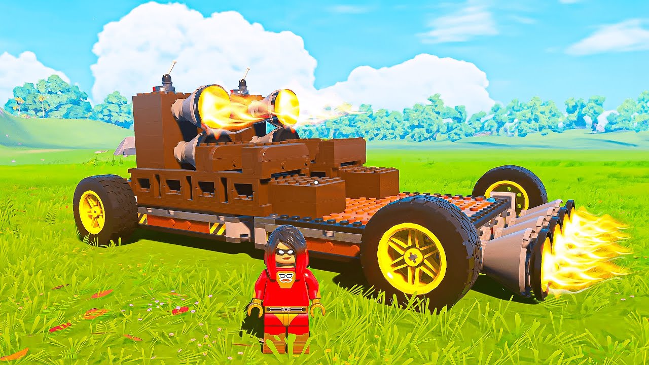 How To Build A CAR with STEERING & TURNING in LEGO Fortnite! (EASY ...