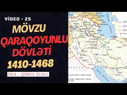 Qaraqoyunlu dövlətinin mövzu izahı | Baharlı dövlətinin izahı | Azərbaycan XV əsr tarixi