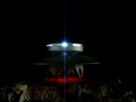 COMPLETED INVADERS SAUCER LIGHTING EFFECTS! - YouTube