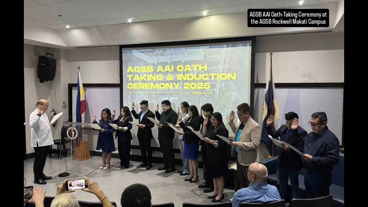 AGSB Alumni Association Board of Directors and Officers Oath Taking and ...