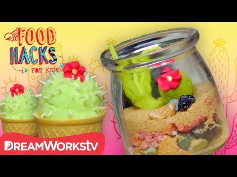 Edible Terrarium + More Desert Desserts | FOOD HACKS FOR KIDS | Safe ...