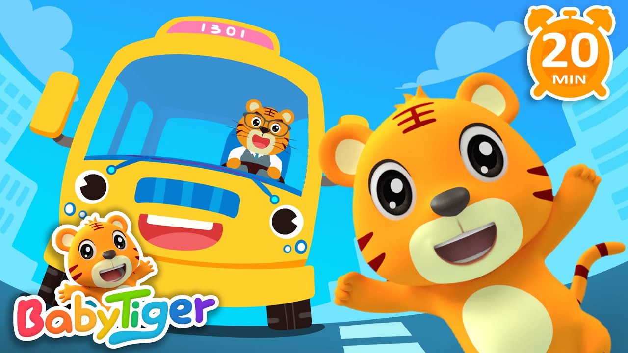 Wheels On The Bus🚌 + More Kids Songs & Nursery Rhymes - Baby Tiger ...