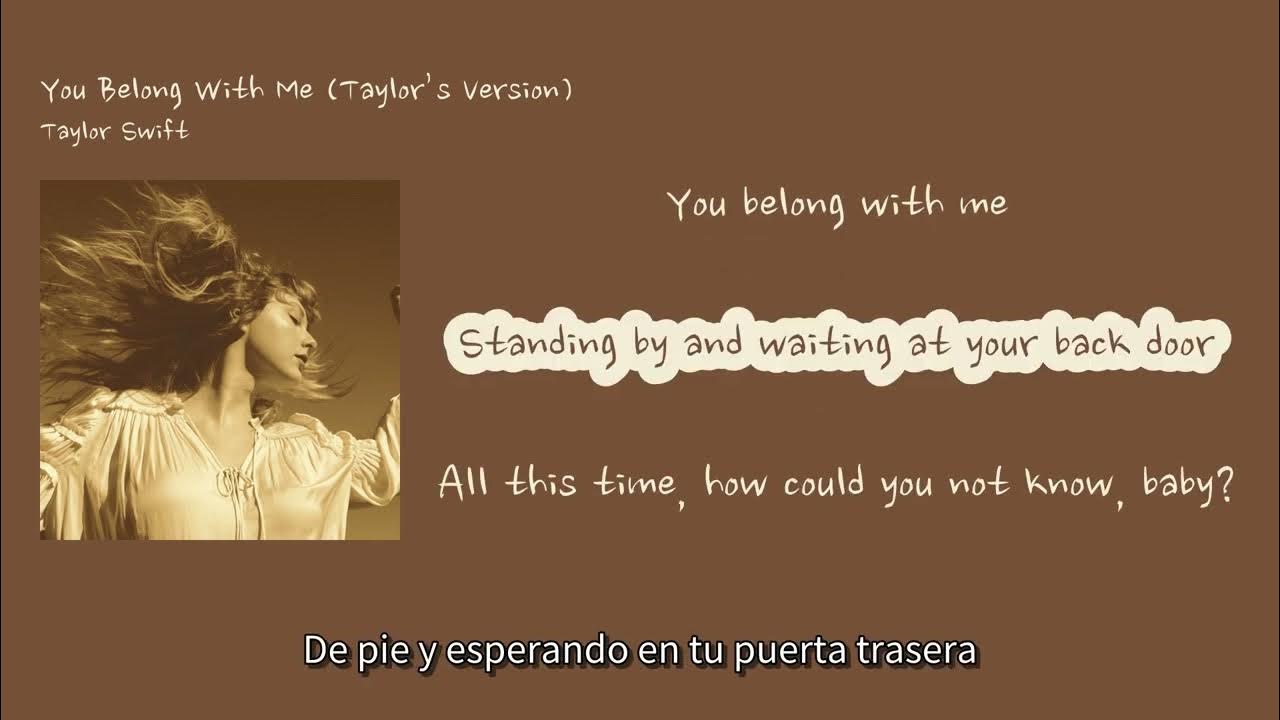 Taylor Swift - 'You Belong With Me (Taylor’s Version)' (Lyric English ...