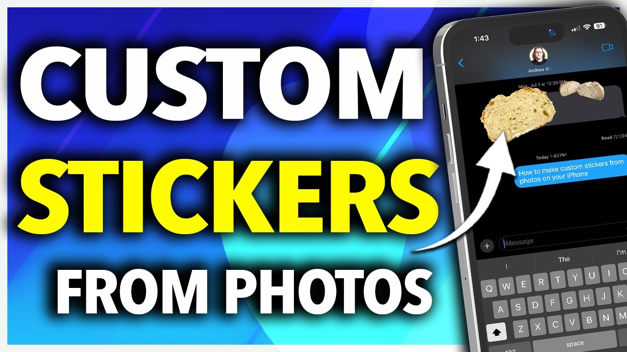 How To Make Stickers on iPhone - YouTube