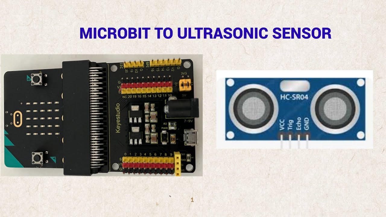 Micro Bit To Ultrasonic Sensor Youtube
