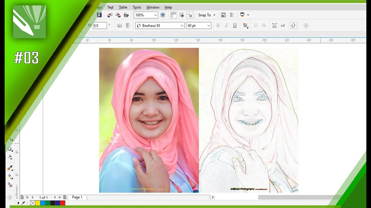 Tutorial Corel Draw Dasar - Video 3 | Cara Edit Foto Seperti Lukisan ...