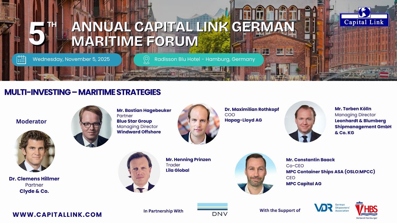 2025 5th Annual Capital Link German Maritime Forum | Multi-Investing ...