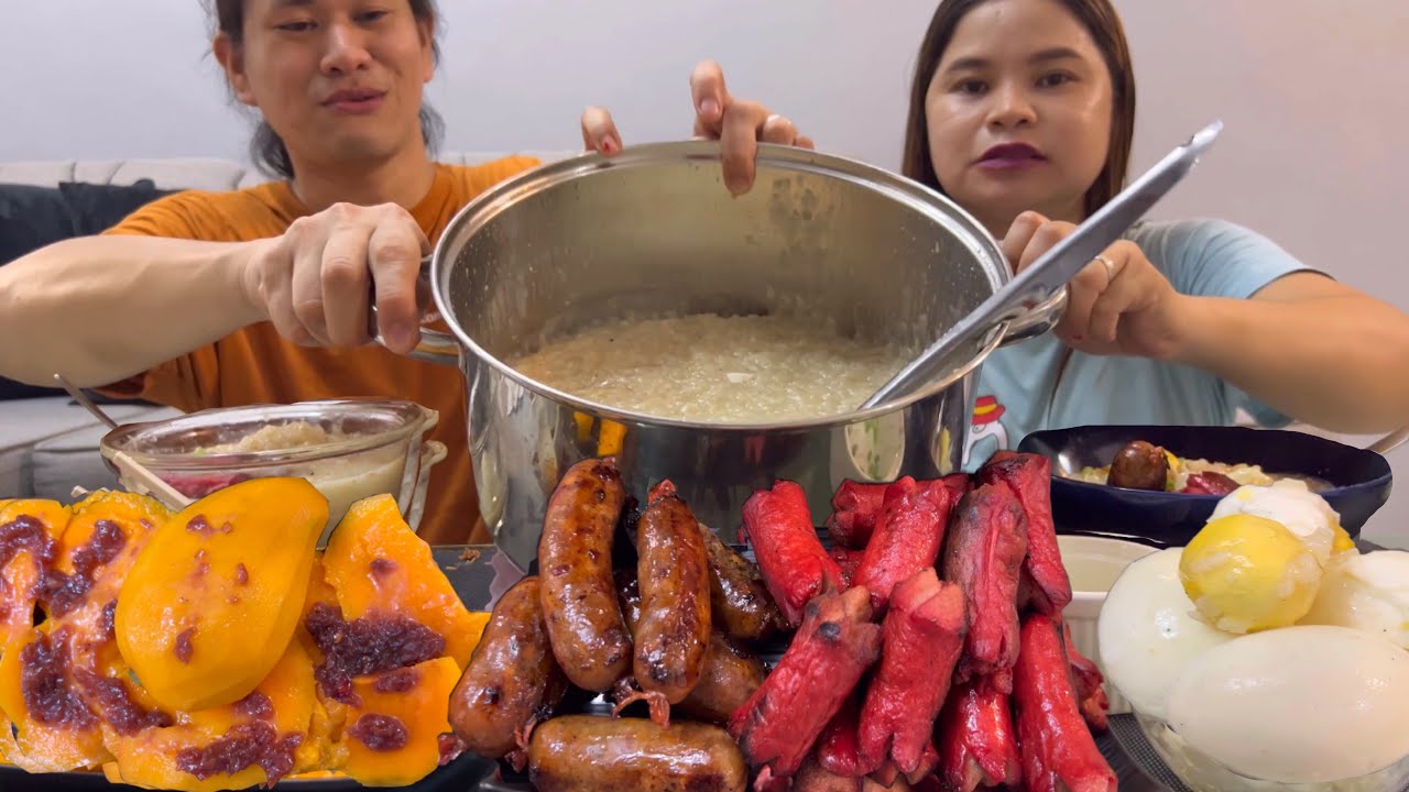 ISANG KALDERONG LUGAW with TOPPINGS | Mukbang Phillipines | HUNGRY ...