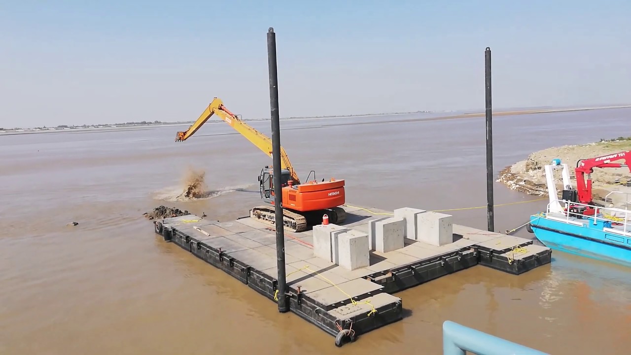 Pontoon Barge - Designed, Manufactured & Commissioned by PIIL - YouTube