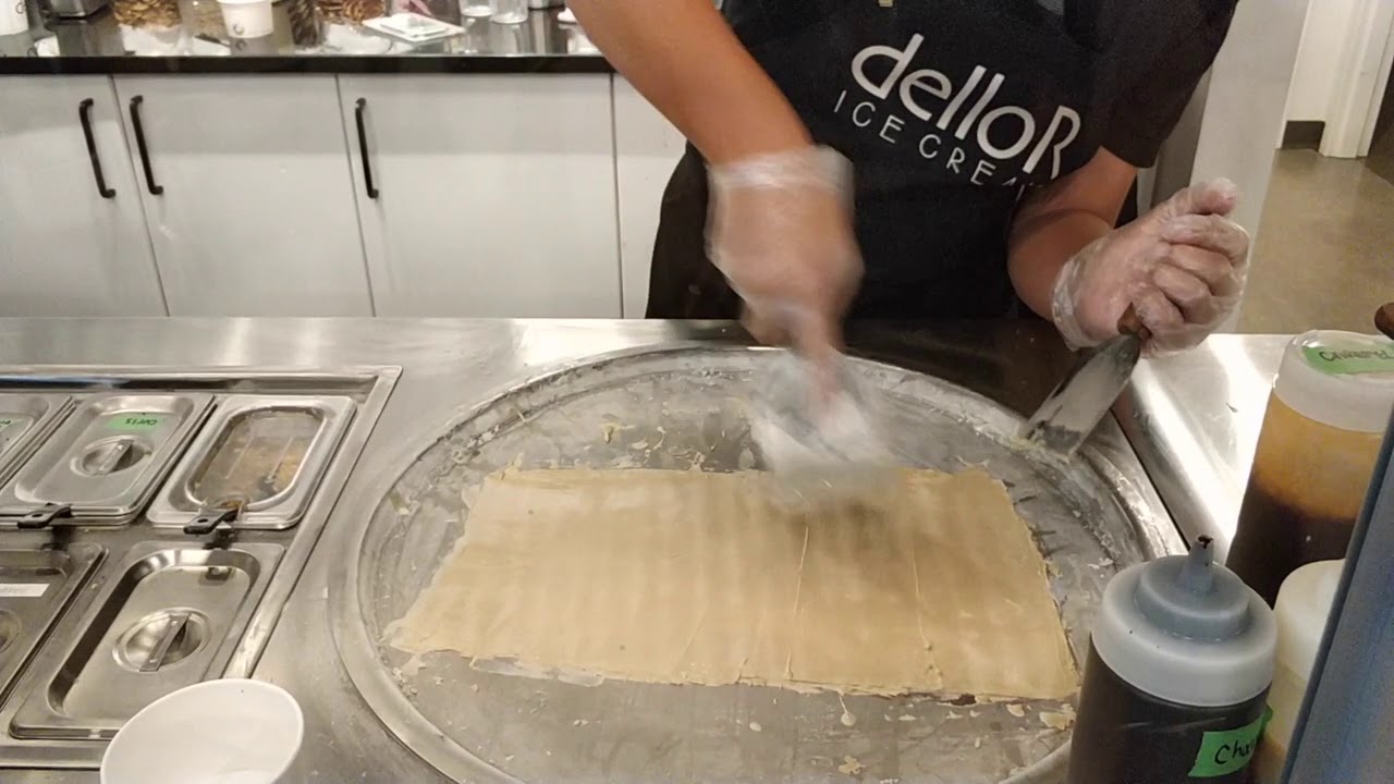 People Making Rolled Ice Cream - YouTube