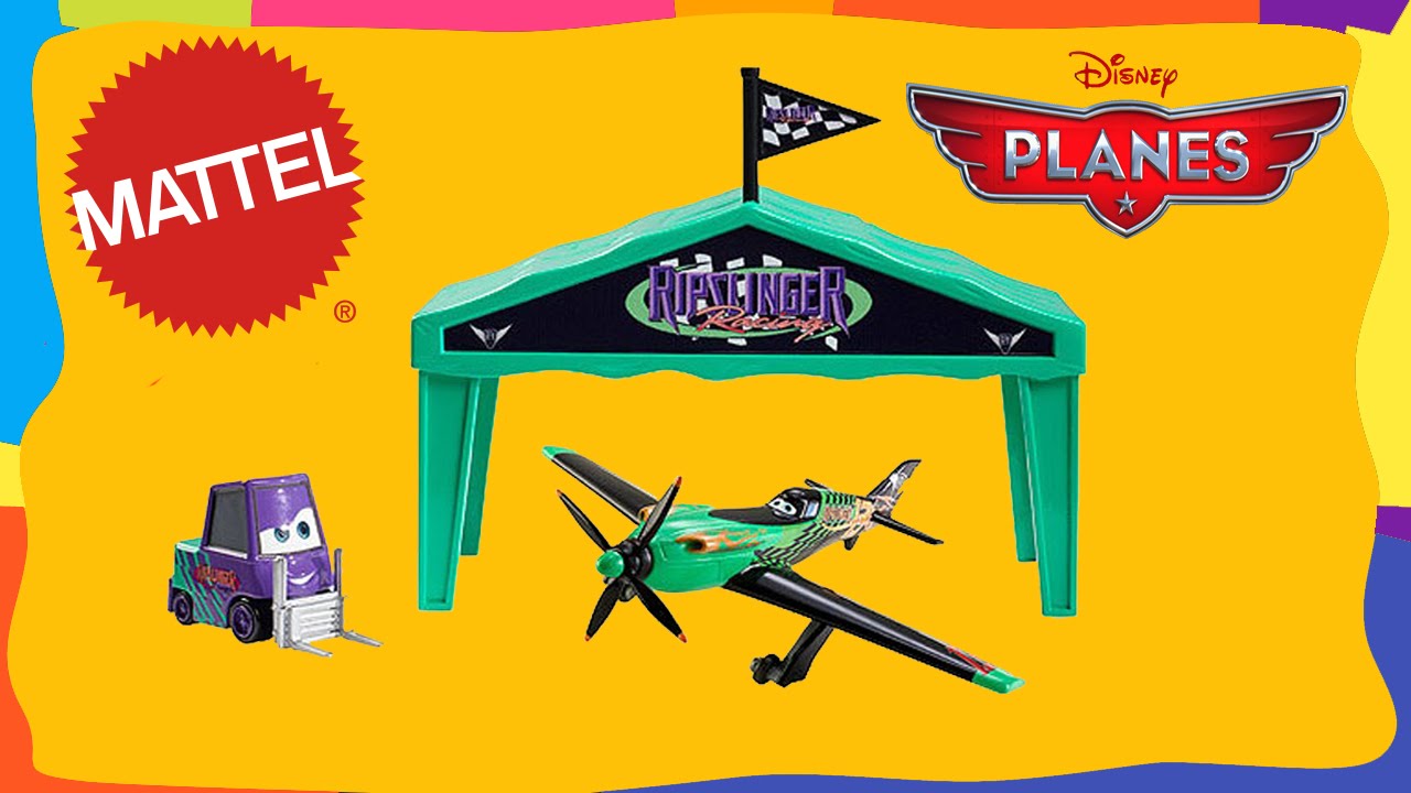 Disney Planes Toys Unboxing Planes Ripslinger Pit Row Gift Pack Planes ...