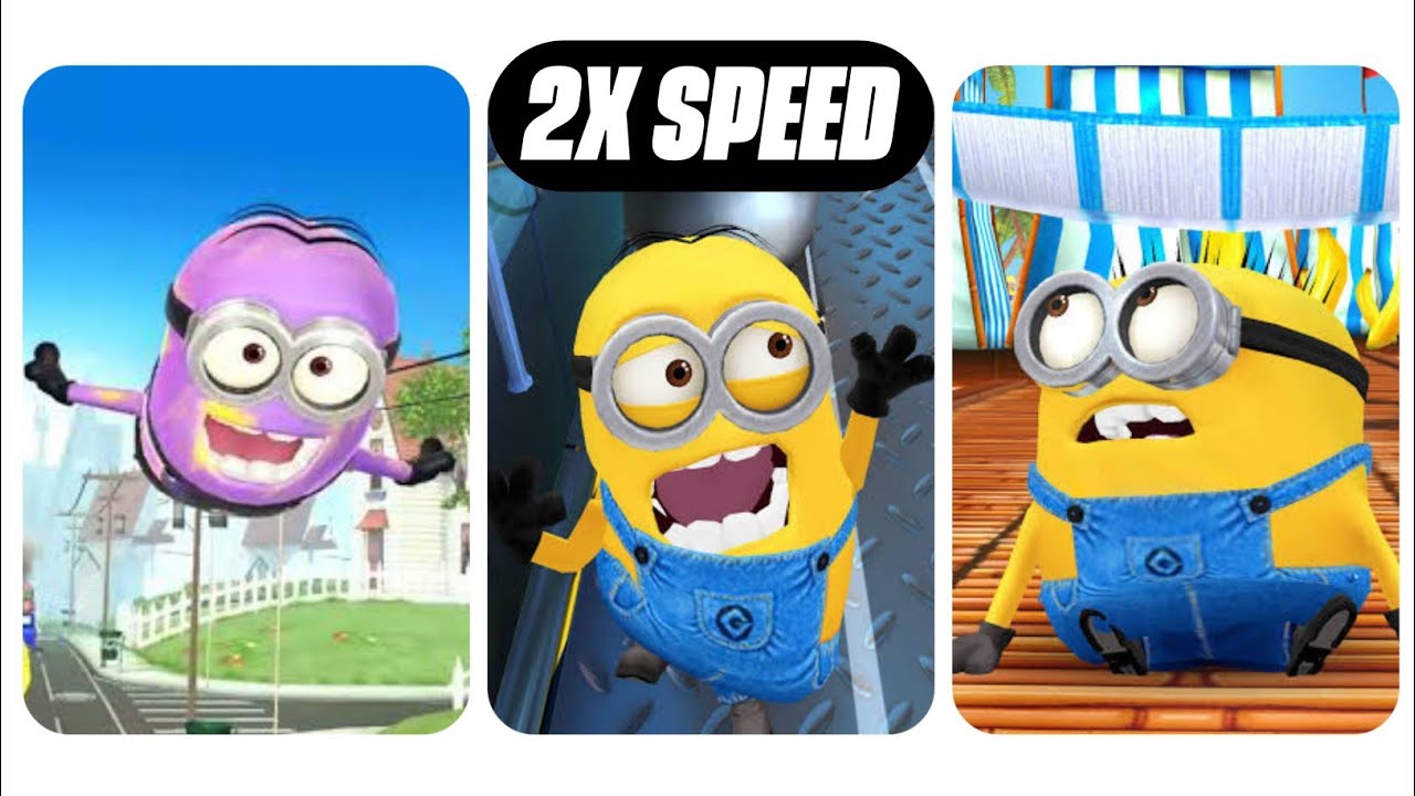 Minion Rush Funny Fails 2X Speed : Despicable Me Minions Funny Moments ...